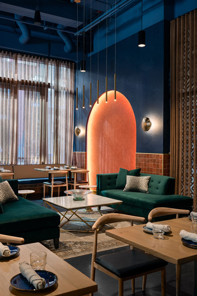 Inside A Calgary Mediterranean Restaurant With a Gorgeous Bar