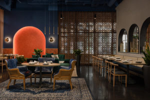 Inside A Calgary Mediterranean Restaurant With a Gorgeous Bar