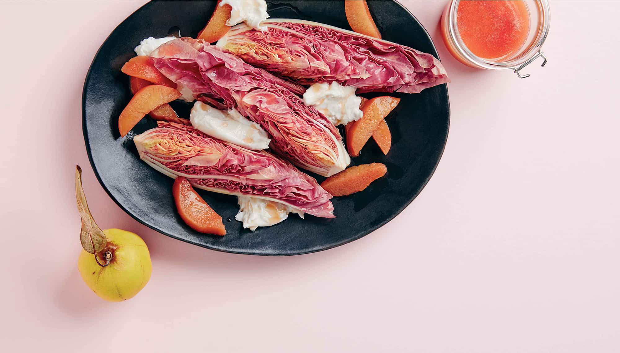 Recipe: Castelfranco Radicchio and Quince Salad with Stracciatella