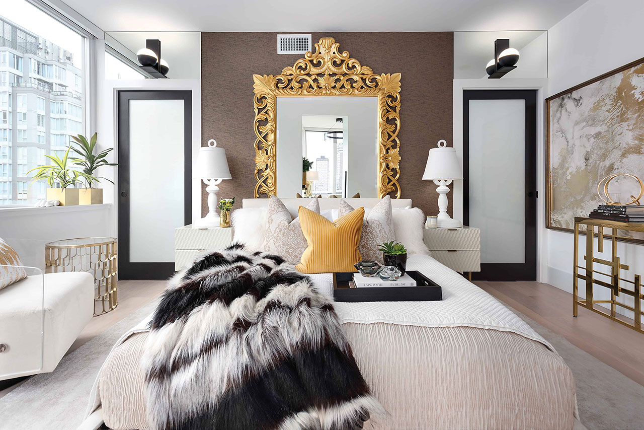 This Corner-Suite Condo is an Open, Glitzy-Gold Palace - Western Living ...