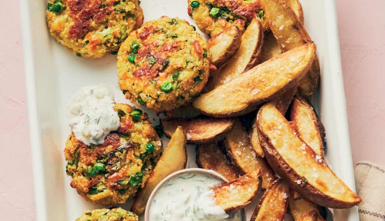 Recipe: Pea Fritters and Fries with Tartar Sauce