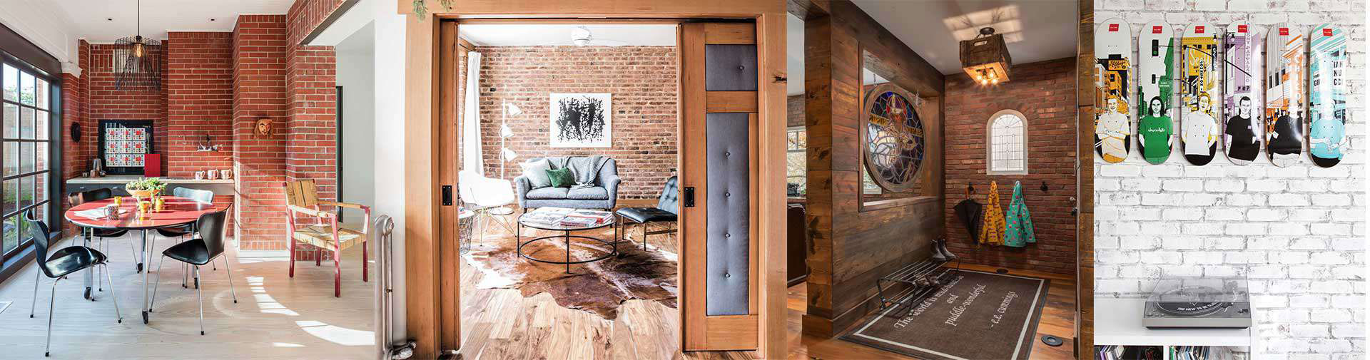 5 Rustic-Modern Rooms Exquisitely Framed by Brick Walls - Western ...