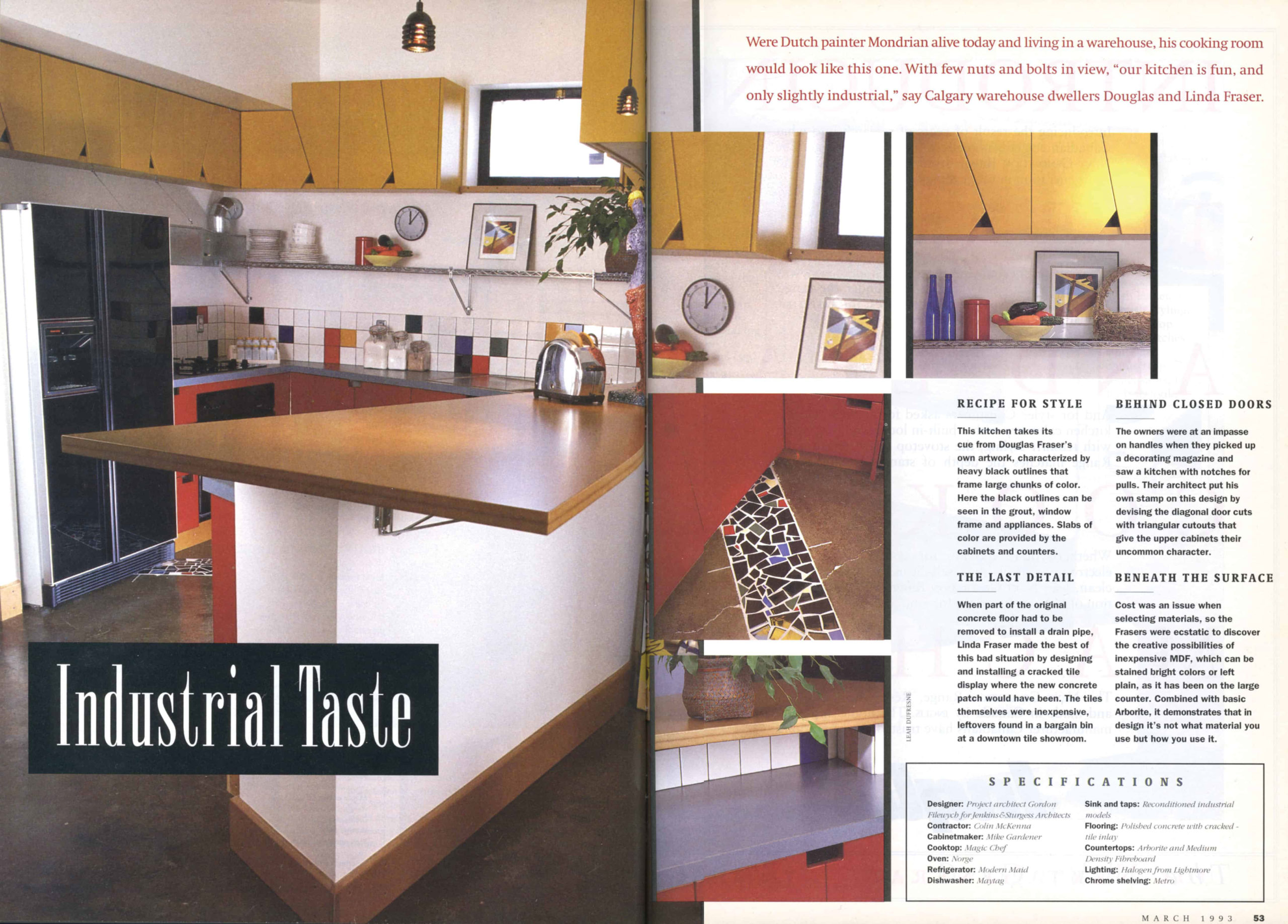 Way Back WL: A Kitchen With Triangular Cut-Out Cabinets - Western ...